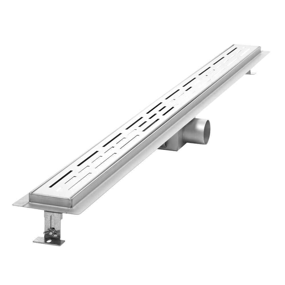 Milano – Linear Stainless Steel Shower Drain with Grate – Choice of ...