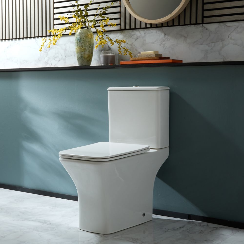 Milano Avenham - Modern Close Coupled Toilet with Soft Close Seat ...
