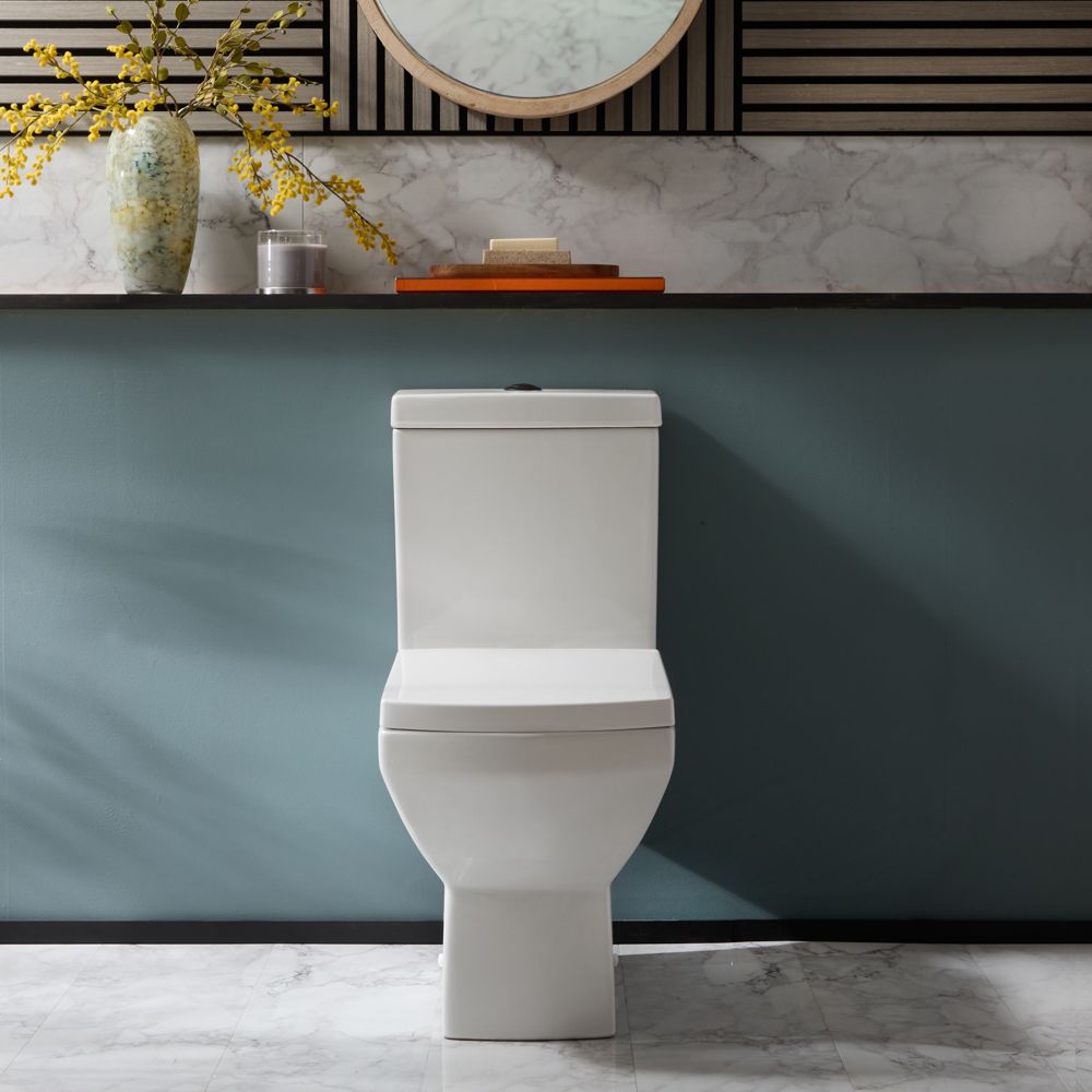 Milano Dalton - Modern Close Coupled Toilet with Soft Close Seat ...