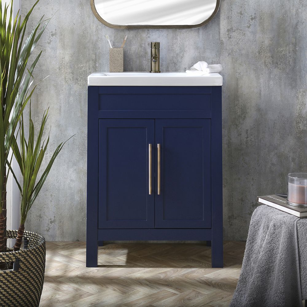 Milano Aston - 600mm Traditional Vanity Unit with Basin - Choice of ...
