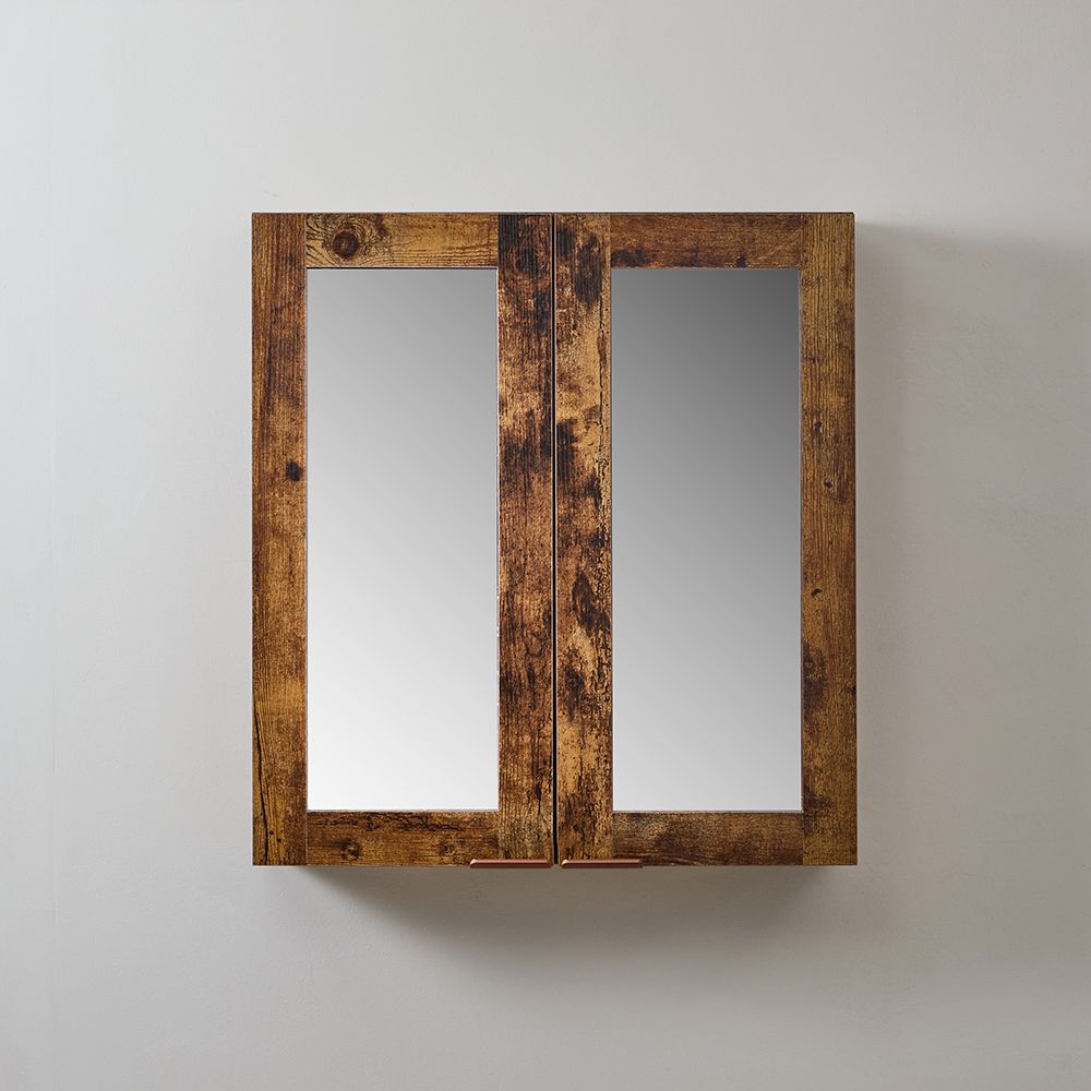 Milano Lurus - Modern Mirrored Cabinet - 600mm x 650mm - Choice of ...