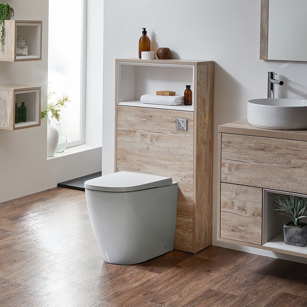 Milano Bexley - 600mm WC Unit with Luxus Back to Wall Japanese Bidet ...