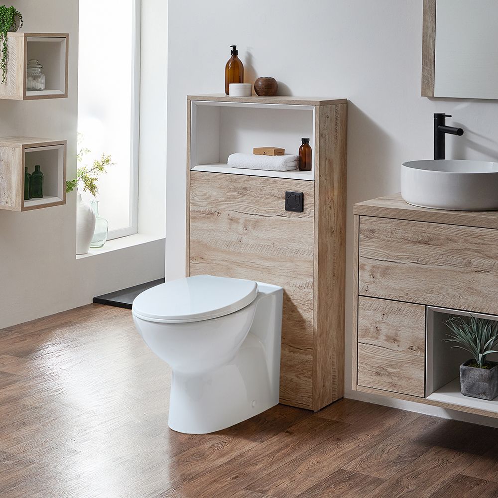 Milano Bexley - 600mm WC Unit with Newby Back to Wall Toilet - Choice ...