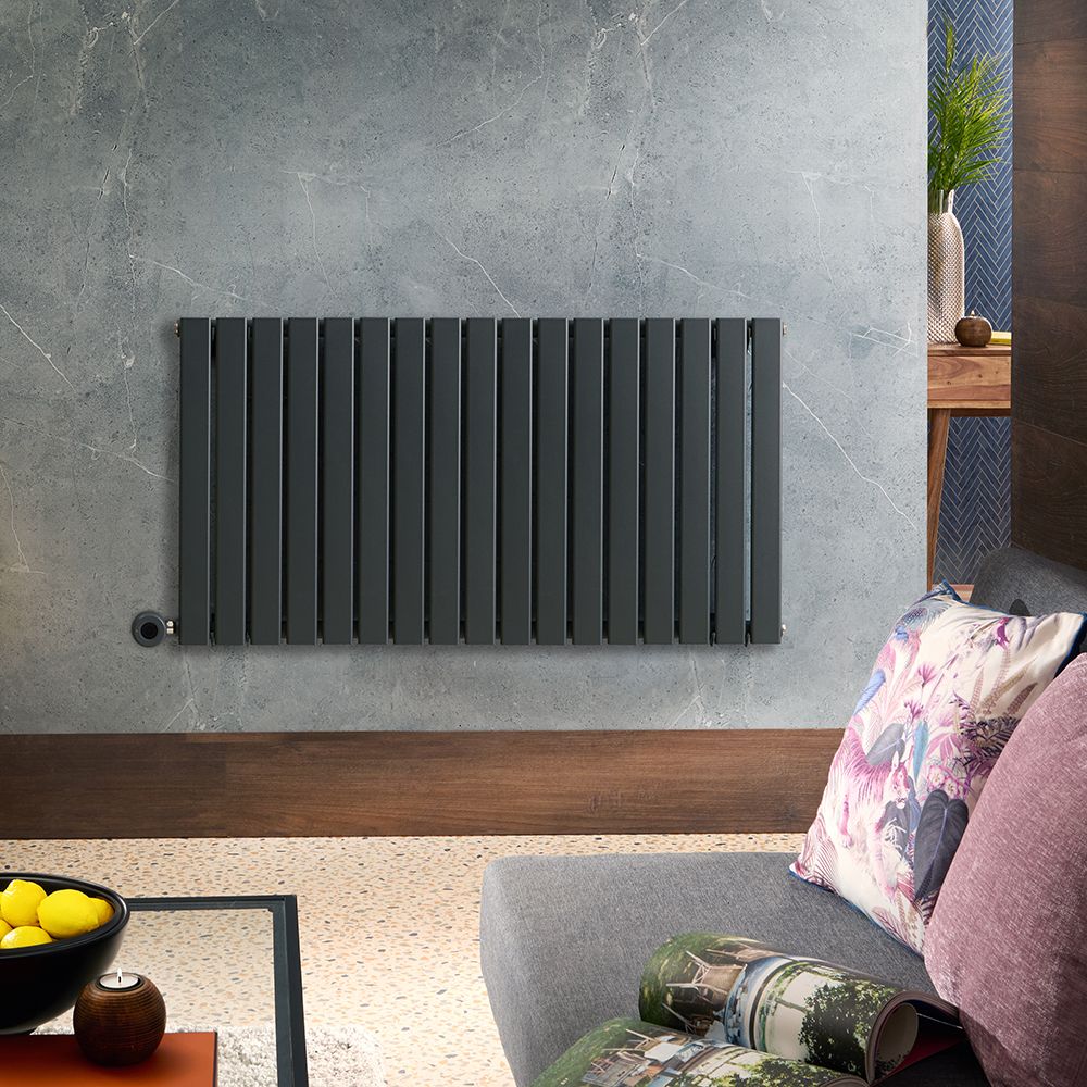 Milano x ECOSO Alpha Electric - Anthracite Horizontal Flat Panel ...