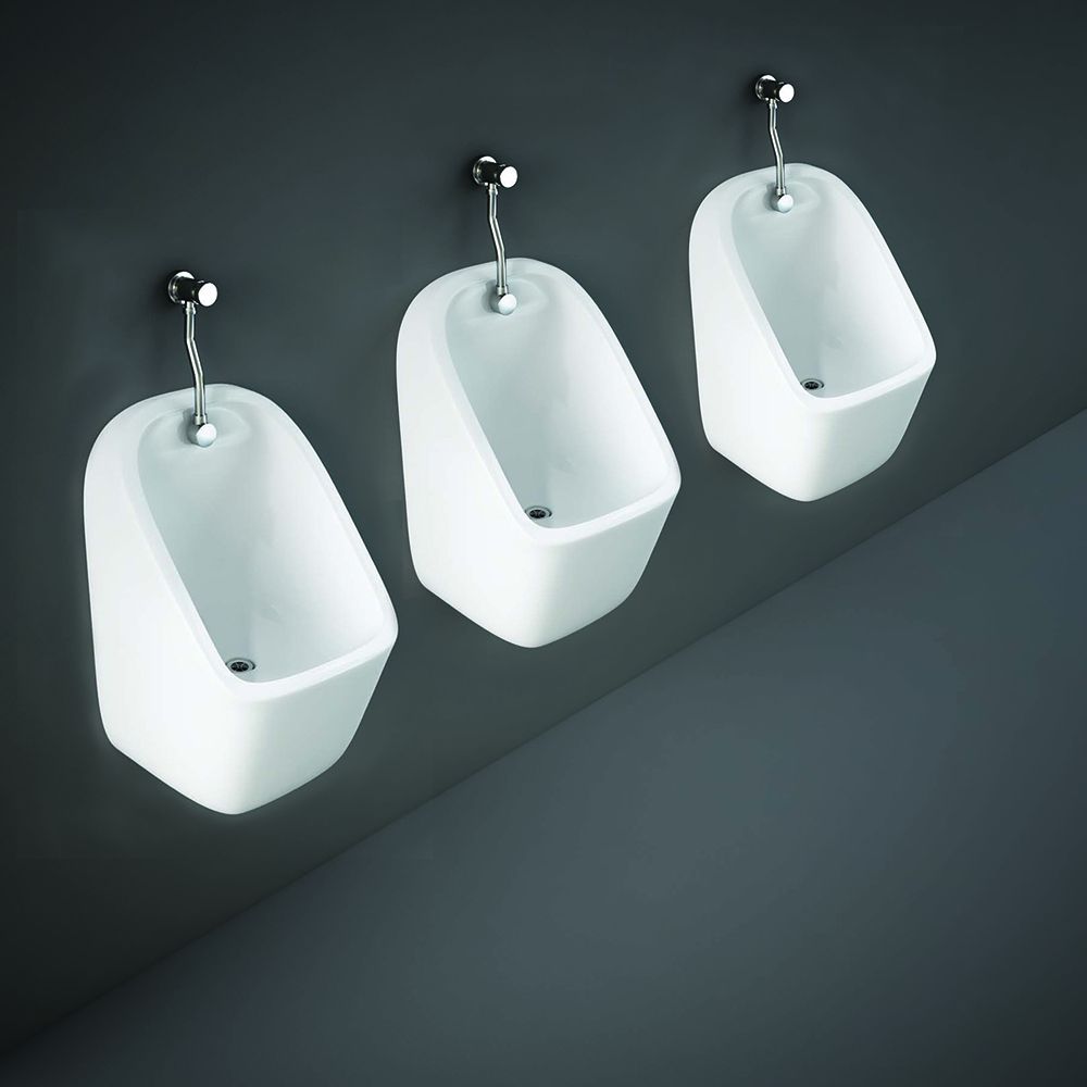 RAK Series 600 - Exposed Urinal System with 3 Urinal Bowls