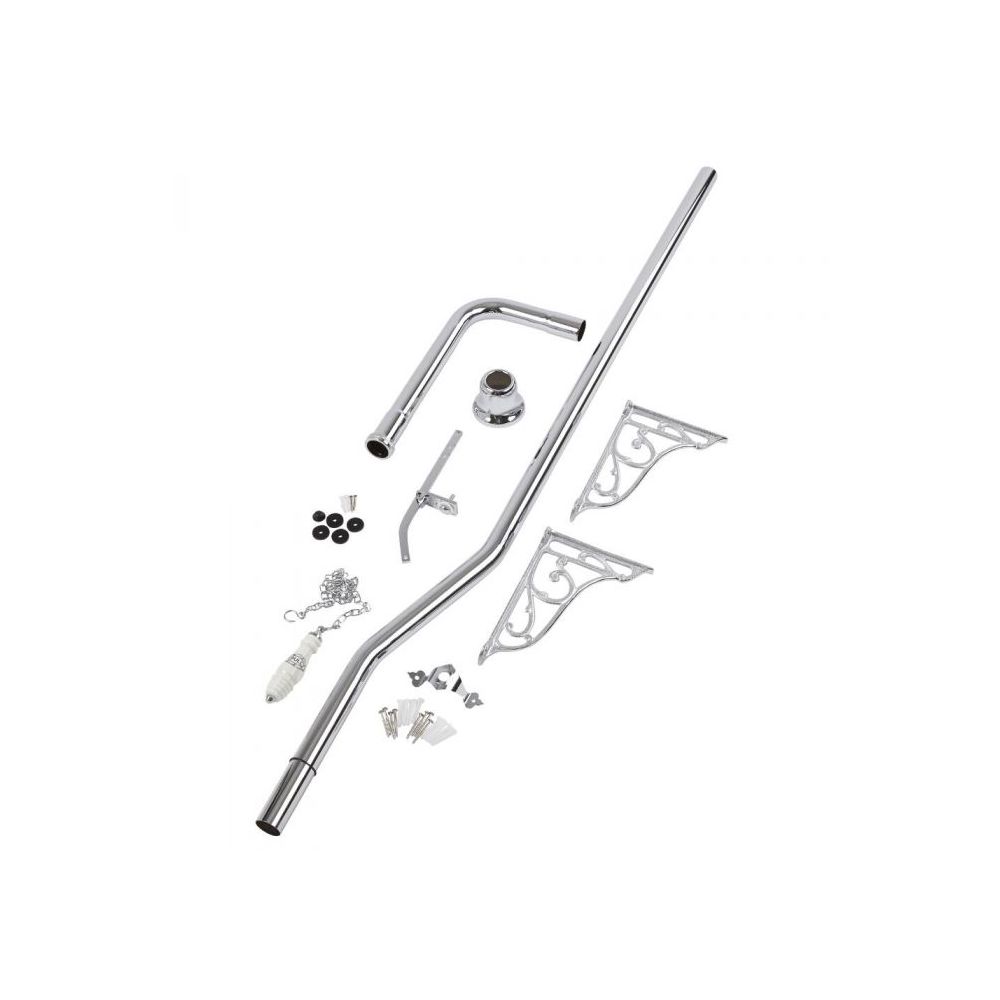 Milano Elizabeth - High Level Flush Pipe Kit - Chrome