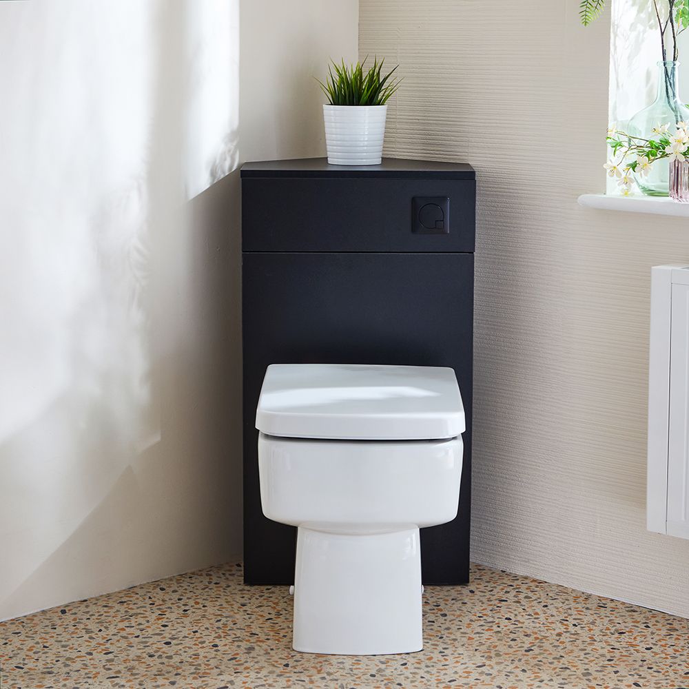 Milano Lurus - Modern Corner WC Unit - Choice of finish and Toilet Pan