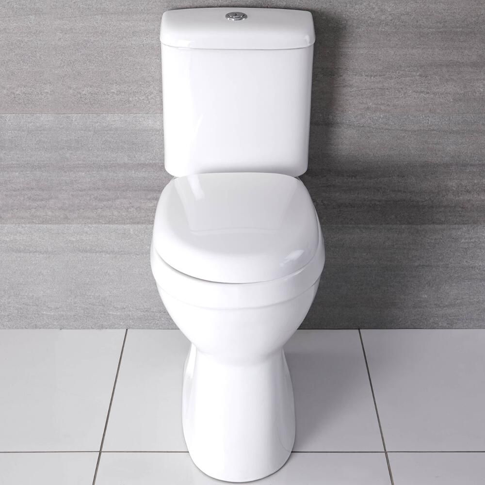 Milano Select - White Modern High Rise Disabled Doc M WC Toilet and Cistern Milano Select - White Modern High Rise Disabled Doc M WC Toilet and Cistern