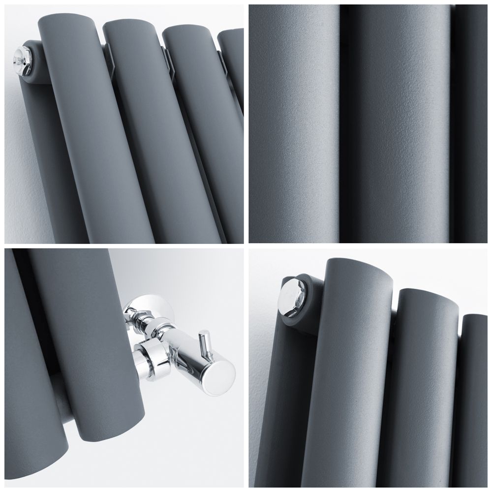 Milano Aruba - Anthracite Horizontal Designer Radiator - Choice Of ...